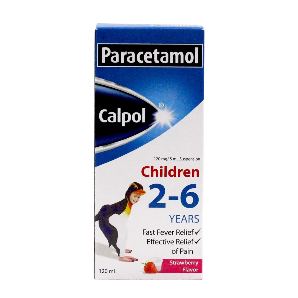 CALPOL Paracetamol 120mg / 5mL Suspension 120mL Strawberry price in the ...